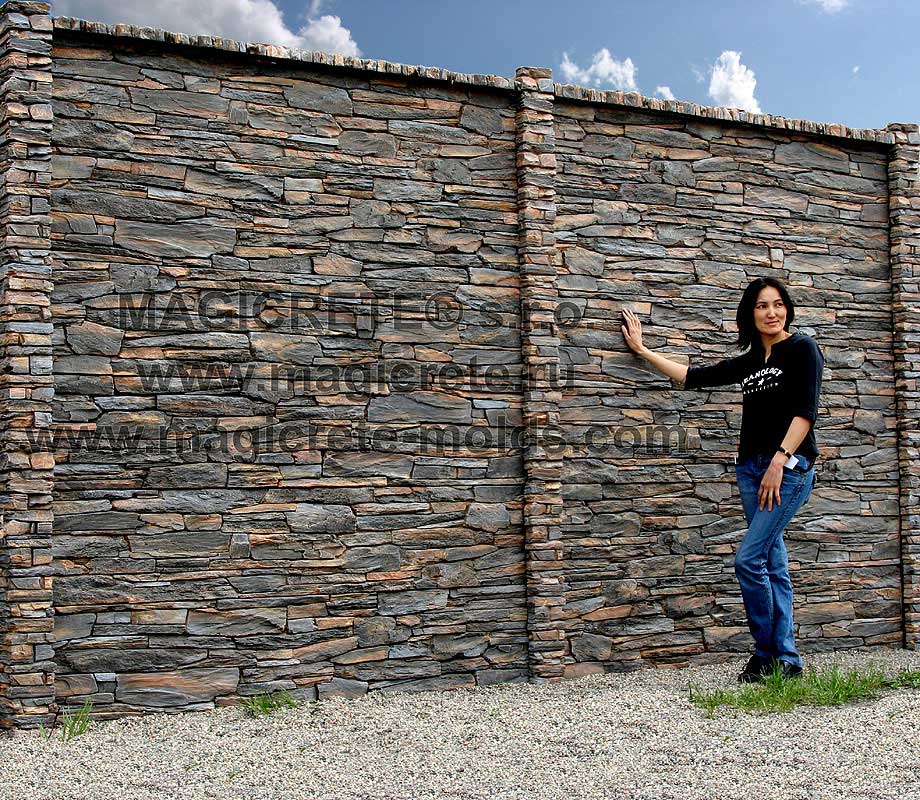 One-sided fence molds - Magicrete-molds